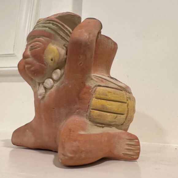 Vintage | Art | Mexicanfolk Art Terracotta Clay Aztec Mayan Planter 5 ...